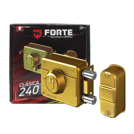 CERRADURA CLASICA 240 DORADA FORTE