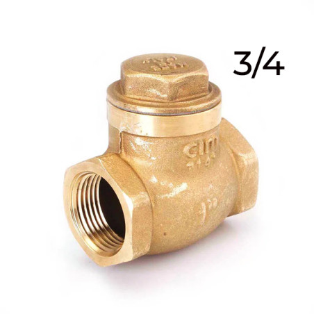 VALVULA CHECK SWING 3/4''(horinzotal) CIMVALVE