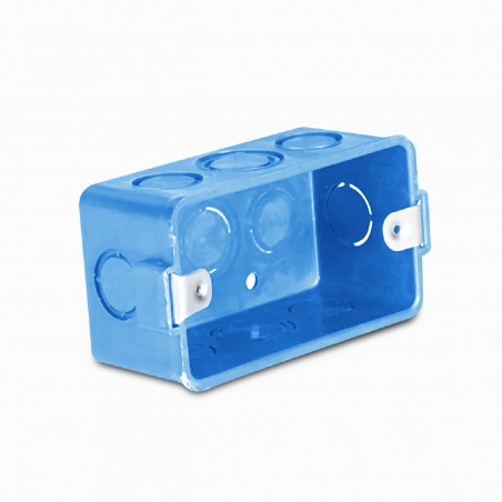 CAJA DE LUZ RECTANGULAR AZUL S.X100 AMERICA