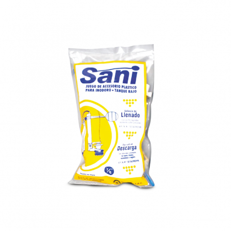 ACCESORIO COMPLETO 7/8 P/ TANQUE INODORO SANI
